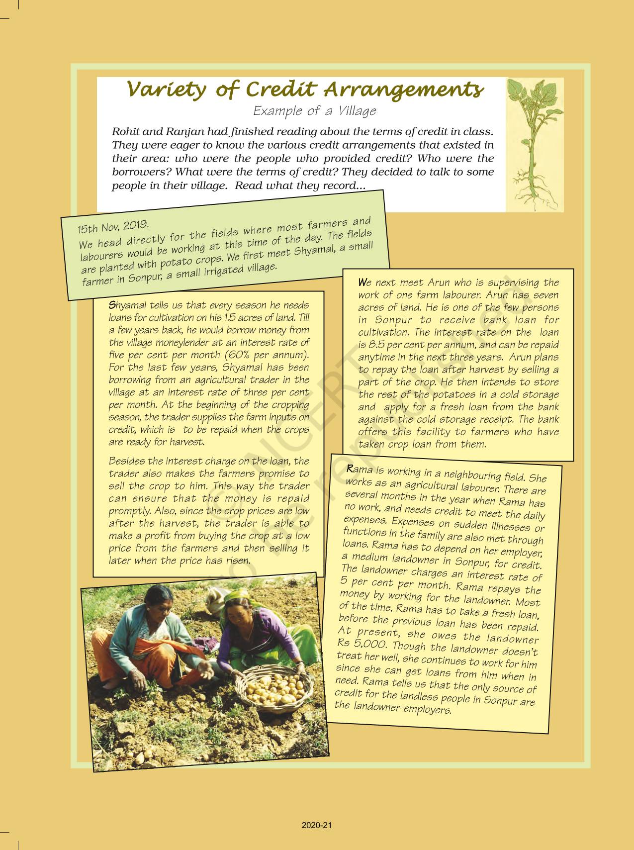 Money And Credit - NCERT Book of Class 10 Understanding Economic Development